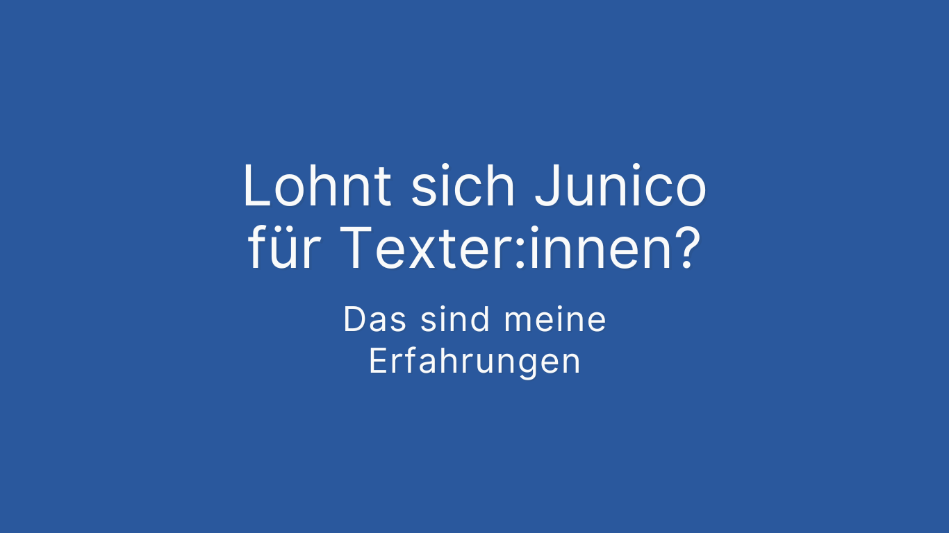 Lohnt sich Junico für Freelancer?